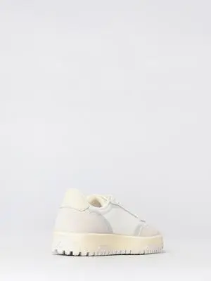 AUTRY Wildpace Low Leather And Mesh Sneakers With Contrast Logo And Serrated Sole - White