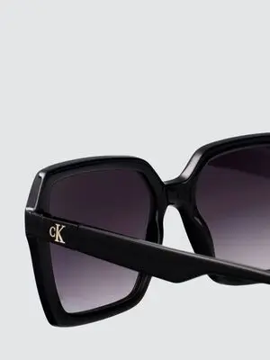 Calvin Klein Acetate Cat-eye Sunglasses With Monogram