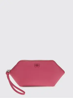 GANNI Bou Recycled Leather Coin Purse - Red