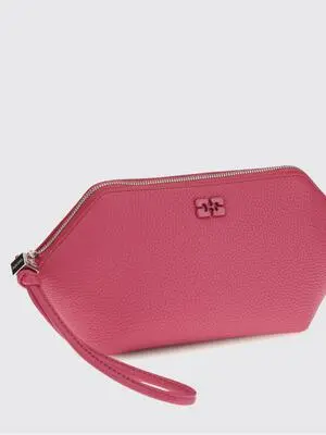 GANNI Recycled Leather Wristlet