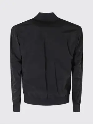 C.P. COMPANY Nylon Bomber Jacket With Logo - Black