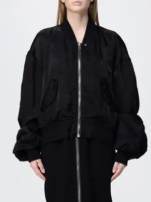 Rick Owens Technical Fabric Bomber Jacket - Black