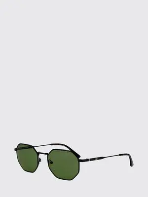 Lacoste Metal Aviator Sunglasses With Monogram And Adjustable Nose Pads - Black
