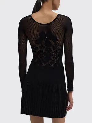 MARGHERITA MACCAPANI Sheer Floral Mesh Bodysuit