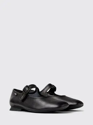 Camper Casi Myra Smooth Leather Mary Jane Flats - Black