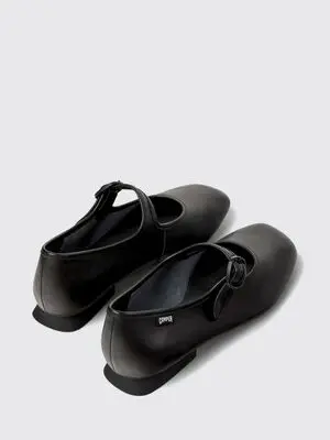Camper Casi Myra Smooth Leather Mary Jane Flats - Black