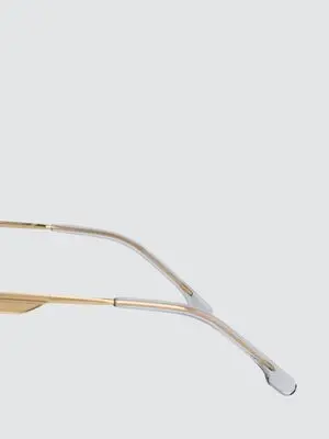 Carrera Eyewear Rectangular Metal Aviator Sunglasses With Double Bridge - Grey