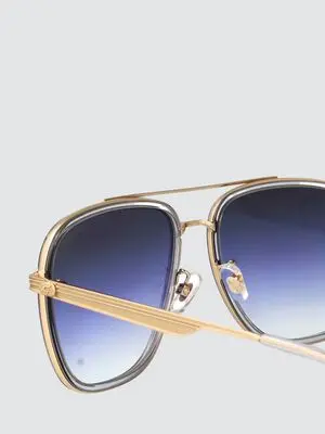 Carrera Eyewear Rectangular Metal Aviator Sunglasses With Double Bridge - Grey