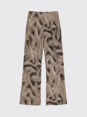 MARGHERITA MACCAPANI Printed Cotton Blend Flared Trousers