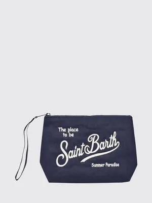 MC2 SAINT BARTH Aline Linen Pochette - Navy
