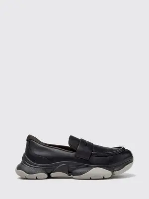 Camper Karst 2 Loafers In Smooth Calf Leather With Vibram Sole - Black