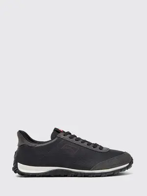 Camper Drift Walk Grained Leather Low Top Sneakers With Vibram Sole - Black
