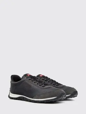 Camper Drift Walk Grained Leather Low Top Sneakers With Vibram Sole