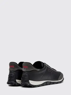 Camper Drift Walk Grained Leather Low Top Sneakers With Vibram Sole
