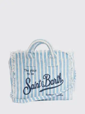 MC2 SAINT BARTH Striped Linen Vanity Bag