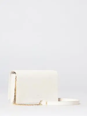 Elisabetta Franchi Grained Faux Leather Bag - White