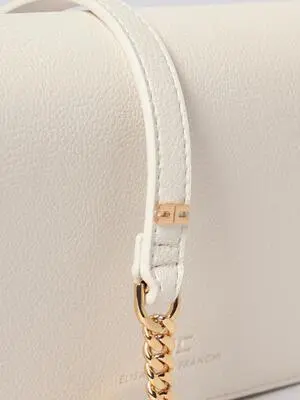 Elisabetta Franchi Grained Faux Leather Bag - White