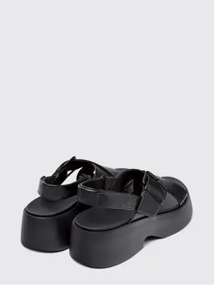 Camper Tasha Leather Platform Sandals