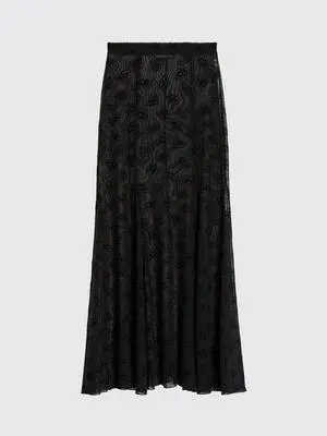 MARGHERITA MACCAPANI Floral Tulle Midi Skirt