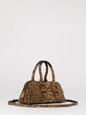 Pinko Animal Print Suede Bag