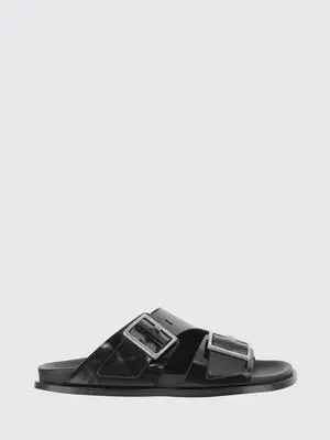 ALOHAS Brushed Leather Alba Sandals - Black