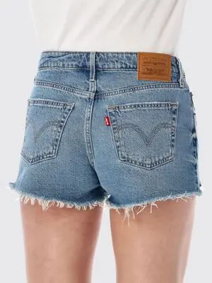 LEVI'S Cotton Denim Shorts - Blue