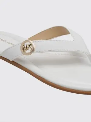 Michael Kors Erin Leather Thong Sandal - White
