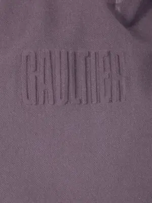 JEAN PAUL GAULTIER Cropped Hoodie With Debossed Logo
