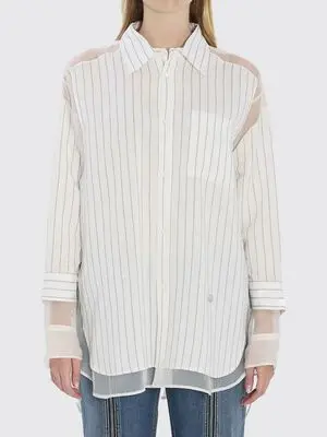 JEAN PAUL GAULTIER Striped Shirt With Sheer Paneling