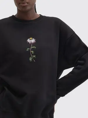 MARGHERITA MACCAPANI Cotton Sweatshirt With Floral Print