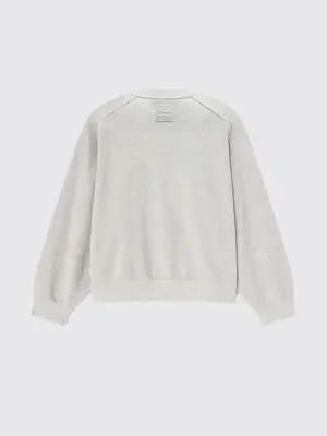 GANNI Relaxed Fit Cotton Sweatshirt With Dropped Shoulders And Printed Logo