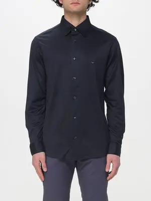 Emporio Armani Cotton Blend Shirt - Navy