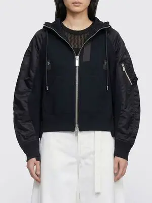 Sacai Zip Up Sweatshirts Hoodies For Women