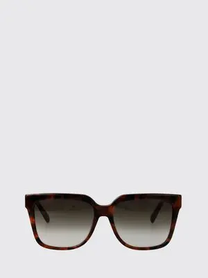FERRAGAMO Rectangular Cat-eye Sunglasses In Acetate With Gancini Logo - Brown