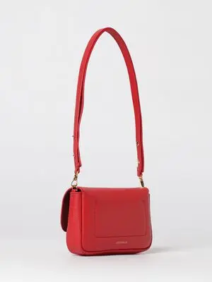 COCCINELLE Textured Leather Mini Bag - Red