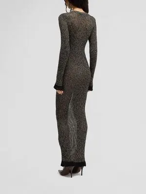 MARGHERITA MACCAPANI Sara Long Dress In Cotton Blend Knit