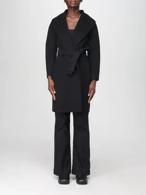 Max Mara Belted Wrap Coat - Black