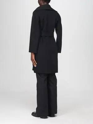 Max Mara Belted Wrap Coat - Black