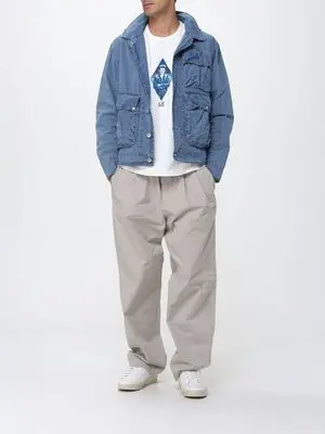 C.P. COMPANY 50 Fili Hooded Denim Jacket With Lenses - Grey