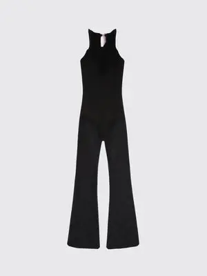 MARGHERITA MACCAPANI Dance Jumpsuit In Ribbed Viscose And Polyamide With Floral Motif