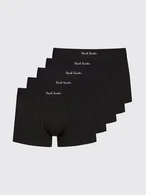 Paul Smith Set Of 5 Cotton Boxers - Black