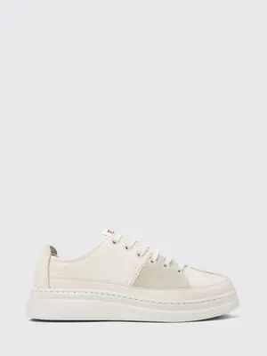 Camper Bi Twins Low-top Sneakers In Smooth And Suede Leather - Multicolor