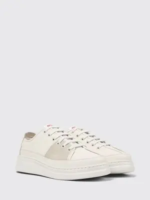 Camper Bi Twins Low-top Sneakers In Smooth And Suede Leather - Multicolor