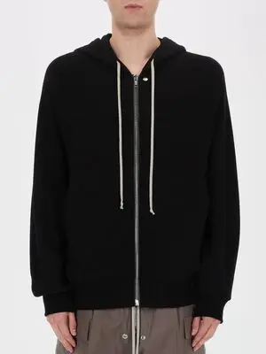 Rick Owens Cotton Zip-up Hoodie - Black