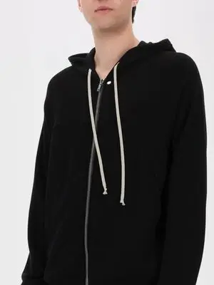 Rick Owens Cotton Zip-up Hoodie - Black