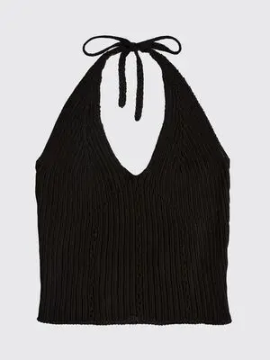 MARGHERITA MACCAPANI Mariah Knitted Cotton Halterneck Top