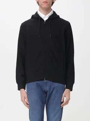 Emporio Armani Cotton Blend Hoodie - Black