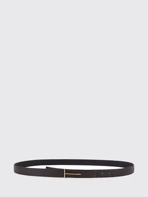 TOM FORD Hammered Leather Reversible Belt - Black