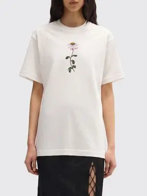 MARGHERITA MACCAPANI Cotton T-shirt With Floral Print - White