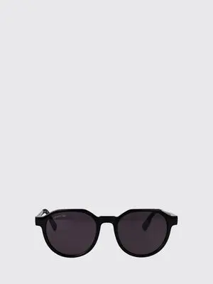 Lacoste Tortoiseshell Acetate Aviator Sunglasses With Monogram Logo - Black
